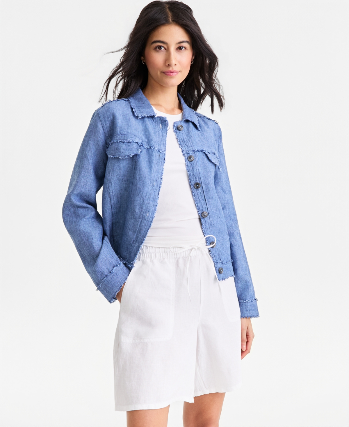 Click here for Charter Club Womens 100 Linen Jacket  Created for... prices