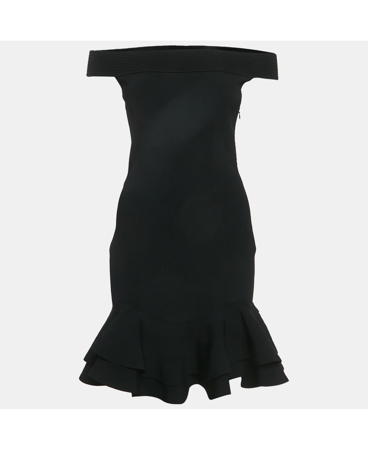 Click here for Pre-Owned Alexander Mcqueen Womens Black Rib Knit... prices