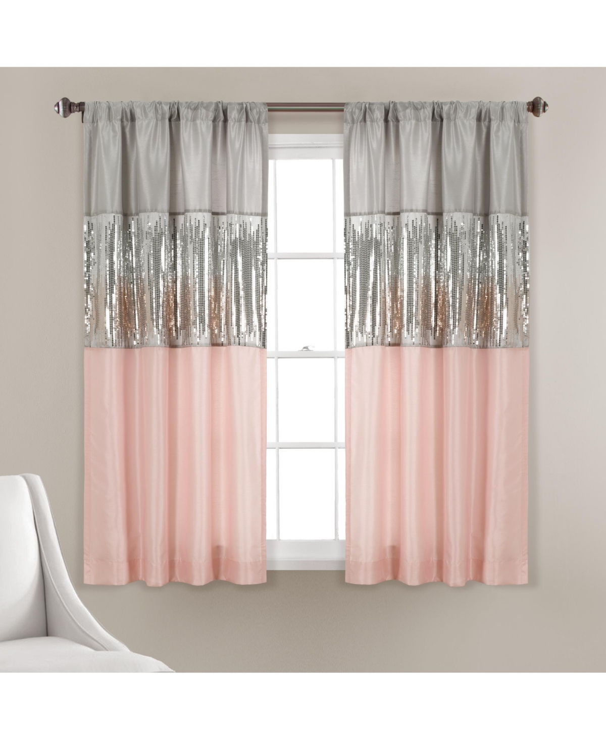 Click here for Lush Decor Night Sky Sequin Room-Darkening Window... prices