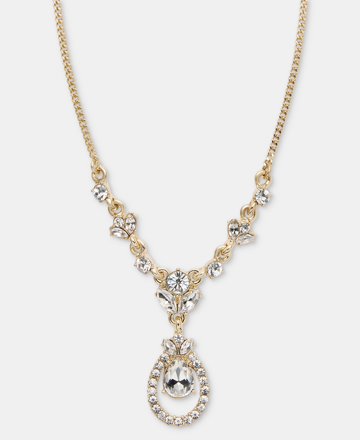 Click here for Givenchy Crystal Orbital Pendant Necklace  16 + 3... prices