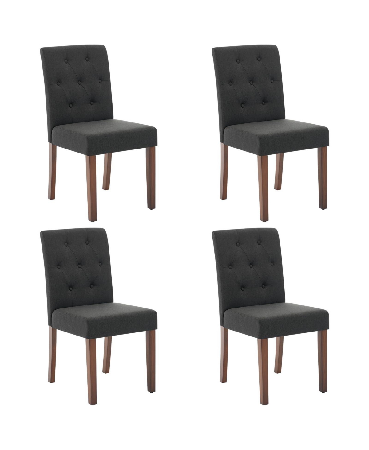 Click here for gaomon Set of 4 Button Tufted Parsons Dining Chair... prices