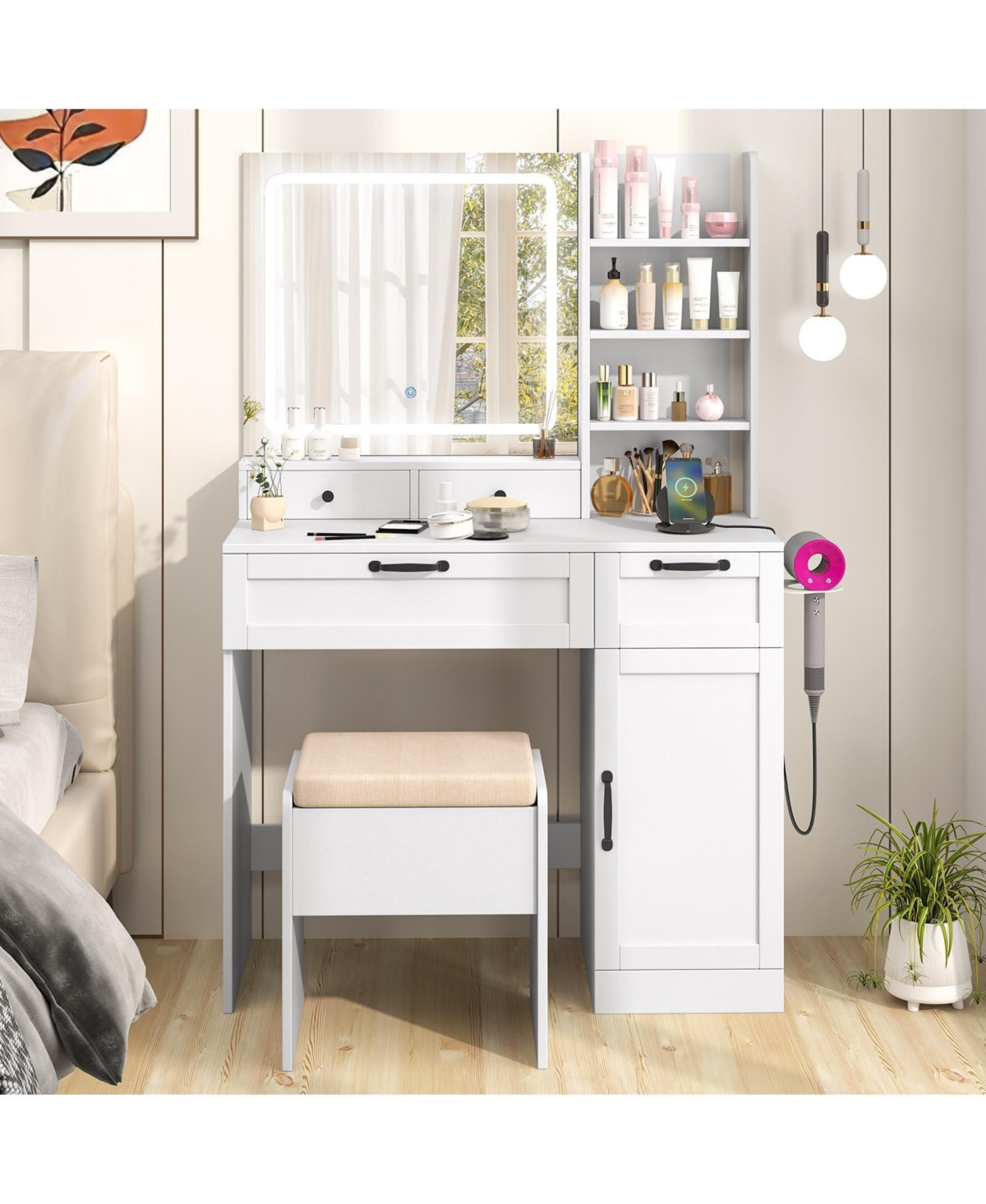 Click here for Volenca Vanity Set with Lighted Mirror  3 Lighting... prices