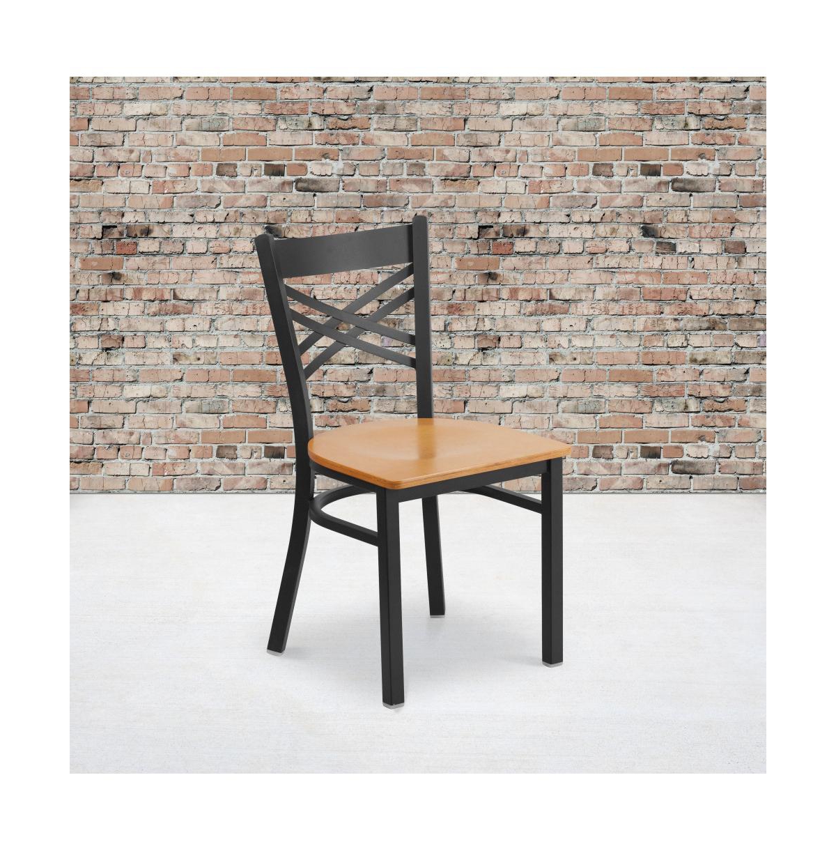 Click here for Emma+Oliver 2 Pack "X" Back Restaurant C... prices