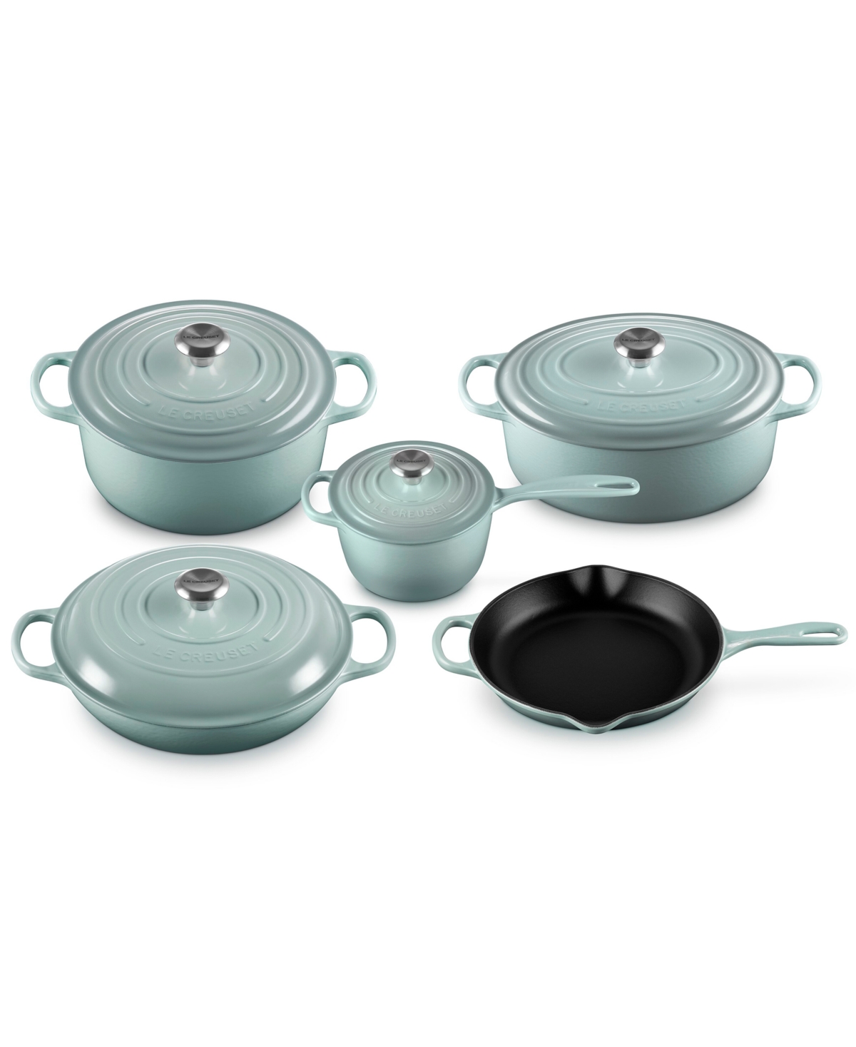 Click here for Le Creuset Signature Enameled Cast Iron 9-Piece Co... prices