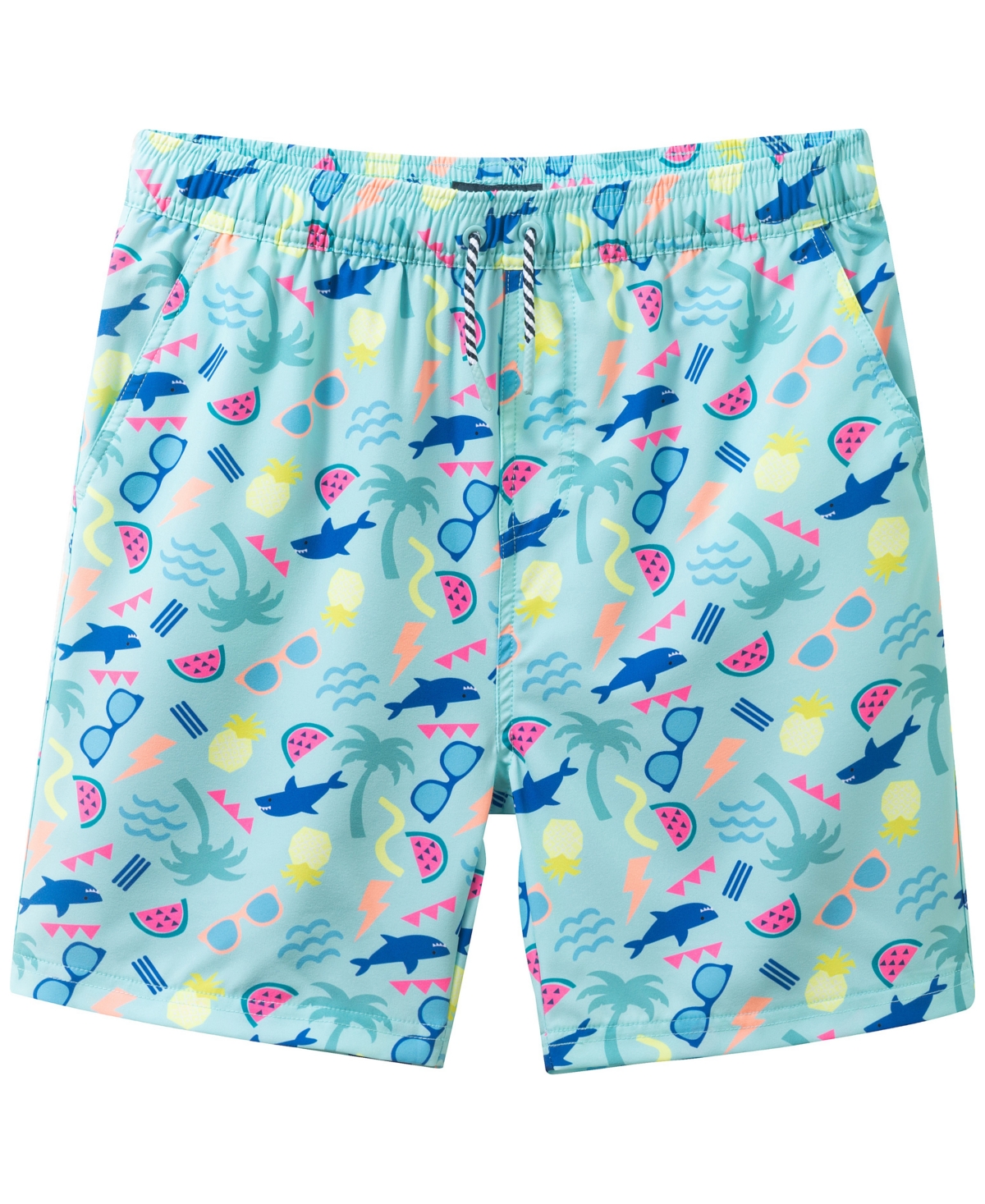 Click here for Andy & Evan Boys 8-18 Striped Swim Trunks - Aqua B... prices