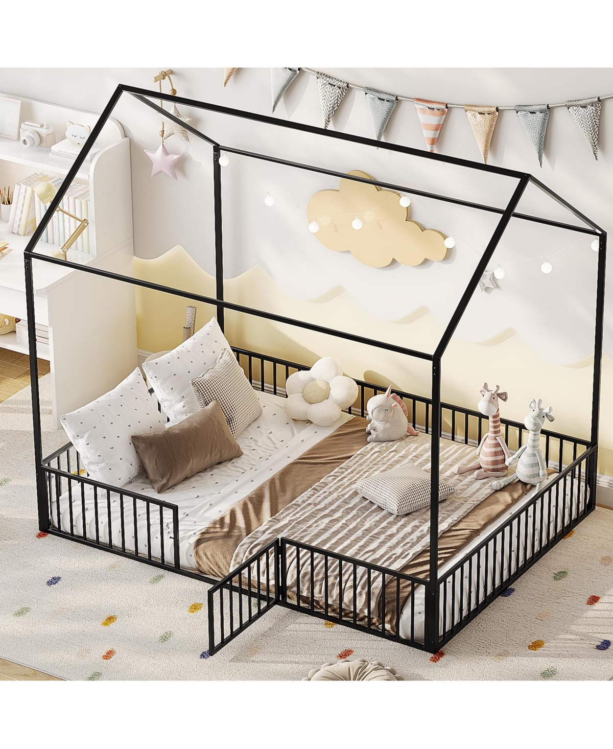 Click here for gaomon Twin House Bed for Kids  Montessori Floor B... prices