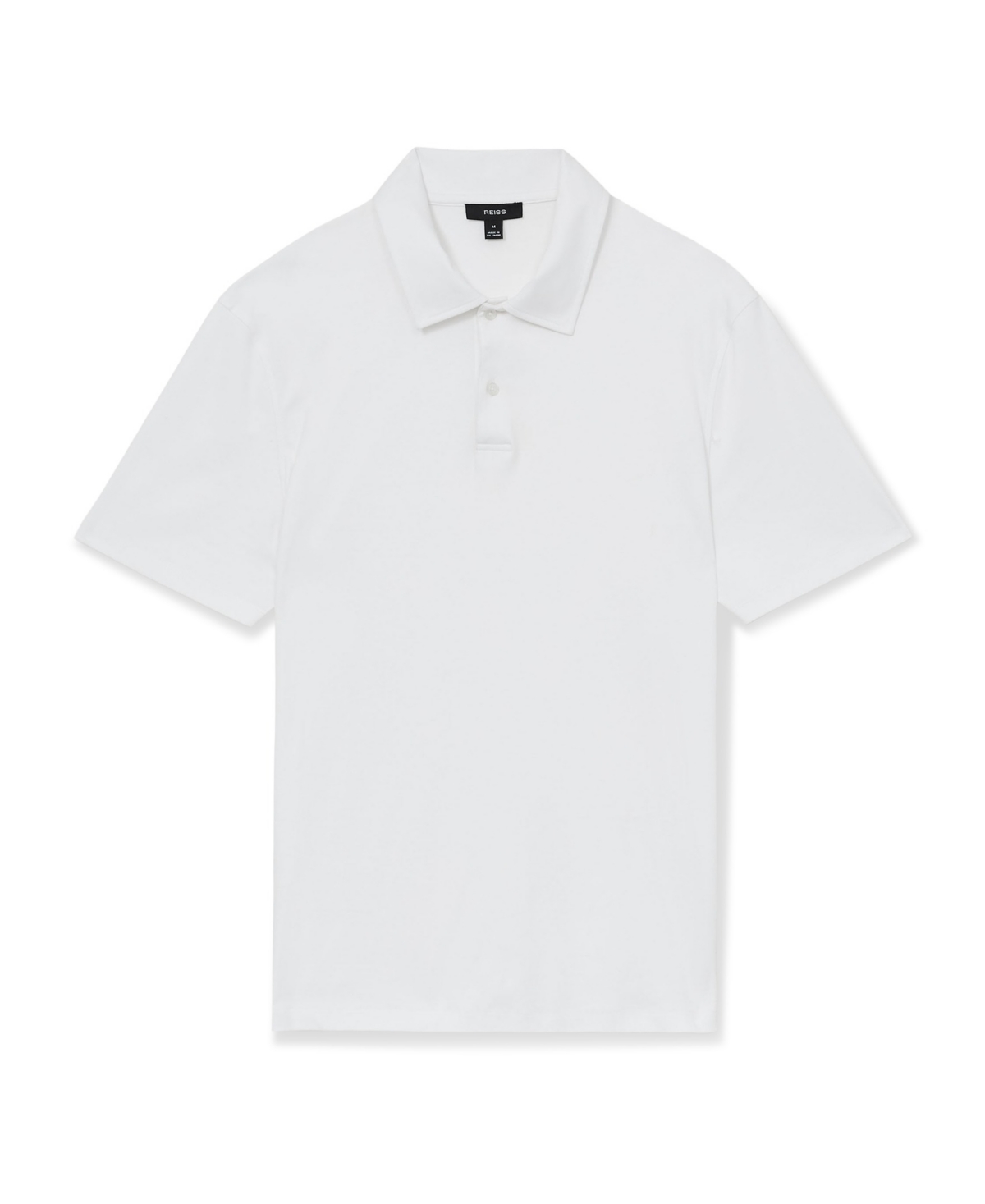 Click here for Reiss Mens Air-Water Cotton Polo Shirt - White prices
