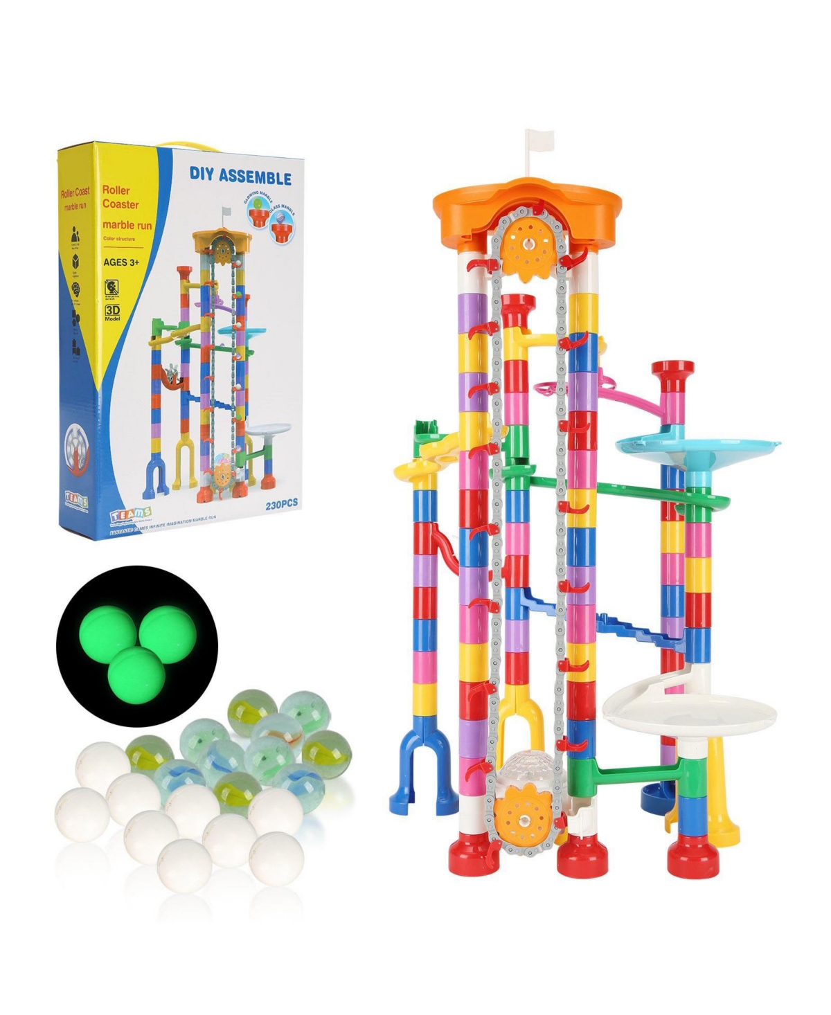 Click here for Sugift 230-Piece Marble Run Set with Motorized Ele... prices