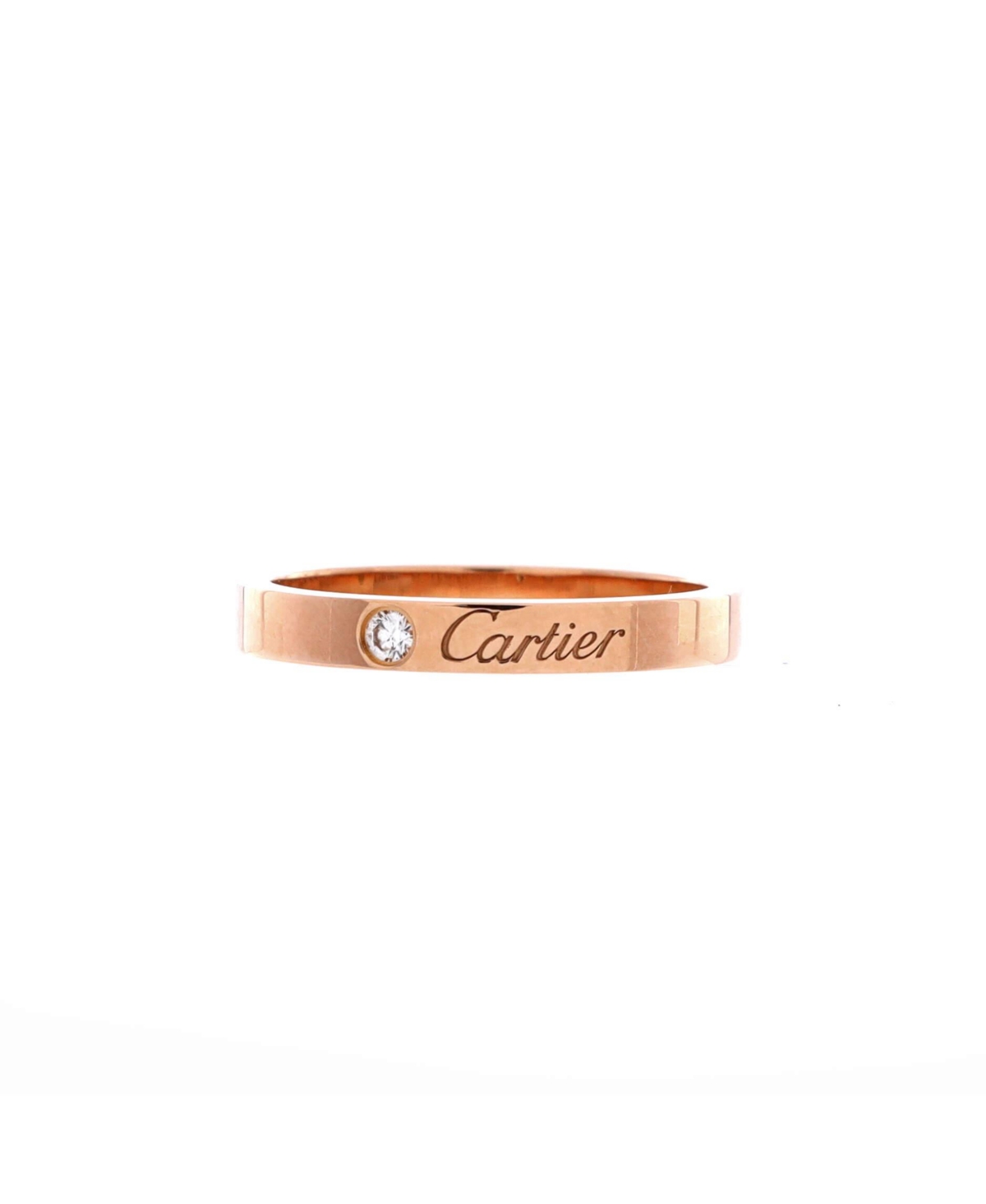 Click here for Pre-Owned Cartier C de Cartier Wedding Band Ring -... prices