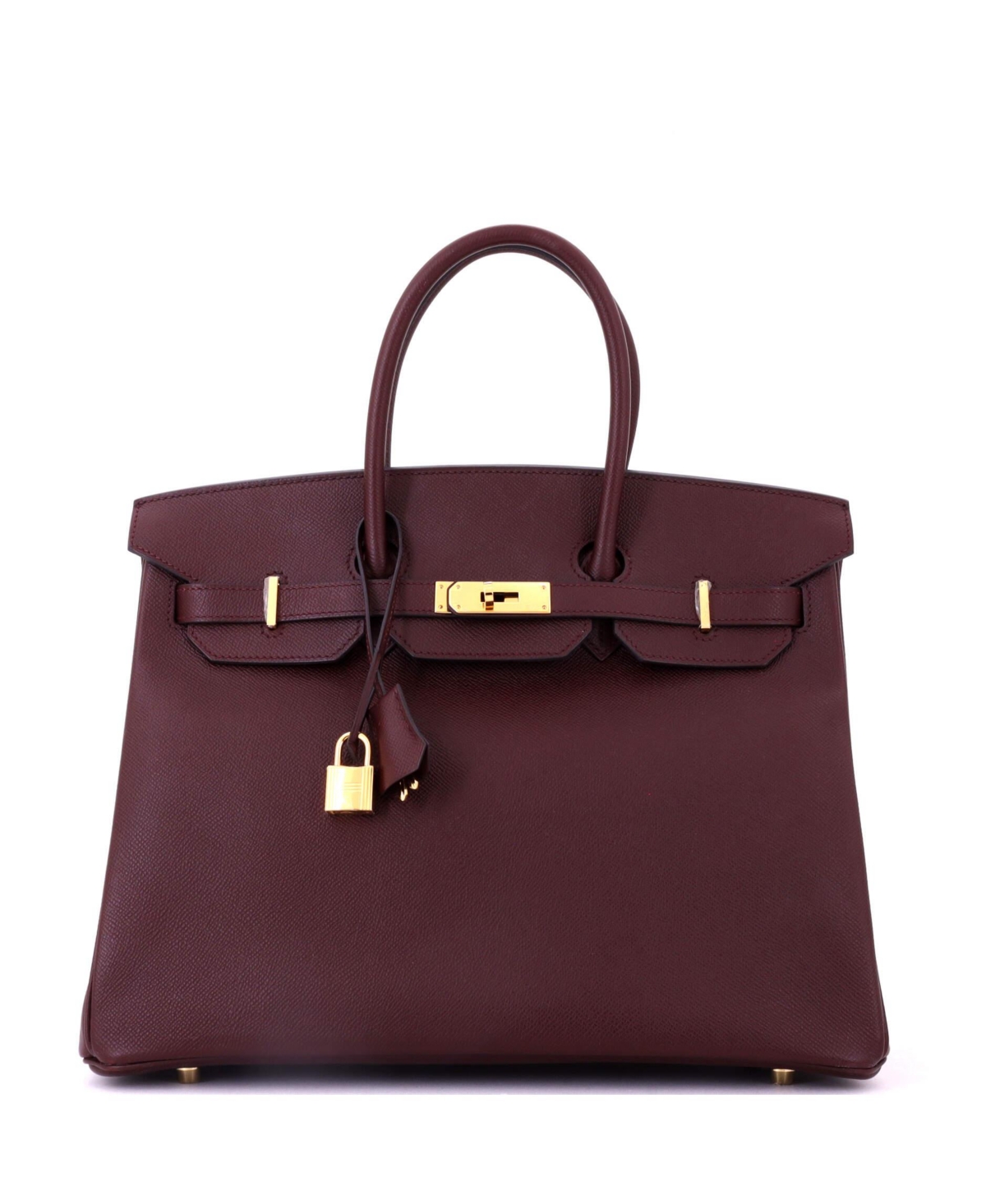 Click here for Pre-Owned HERMES Birkin 35 Handbag Red Epsom with... prices