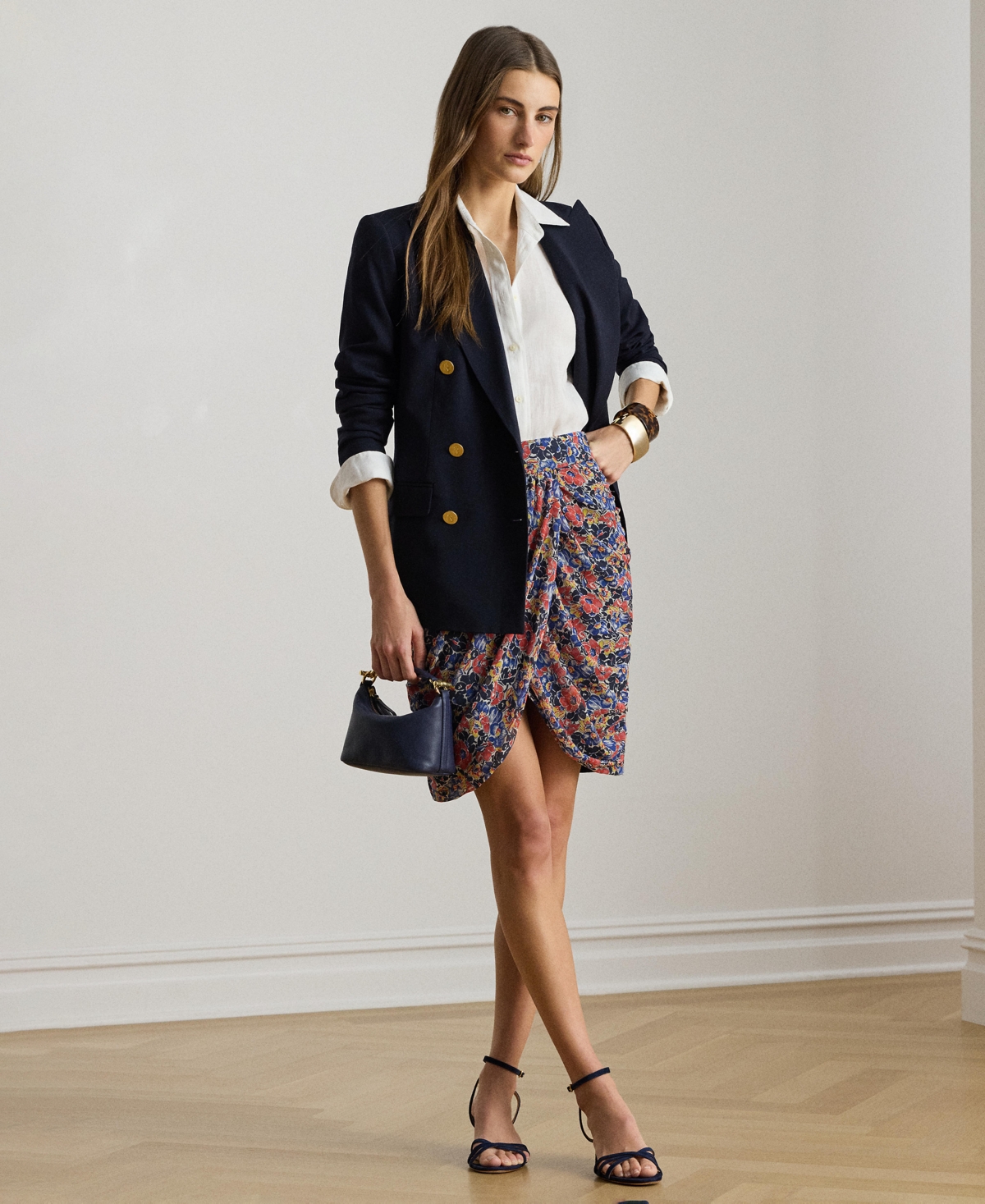 Click here for Lauren Ralph Lauren Womens Faux Wrap Tulip Mini Sk... prices