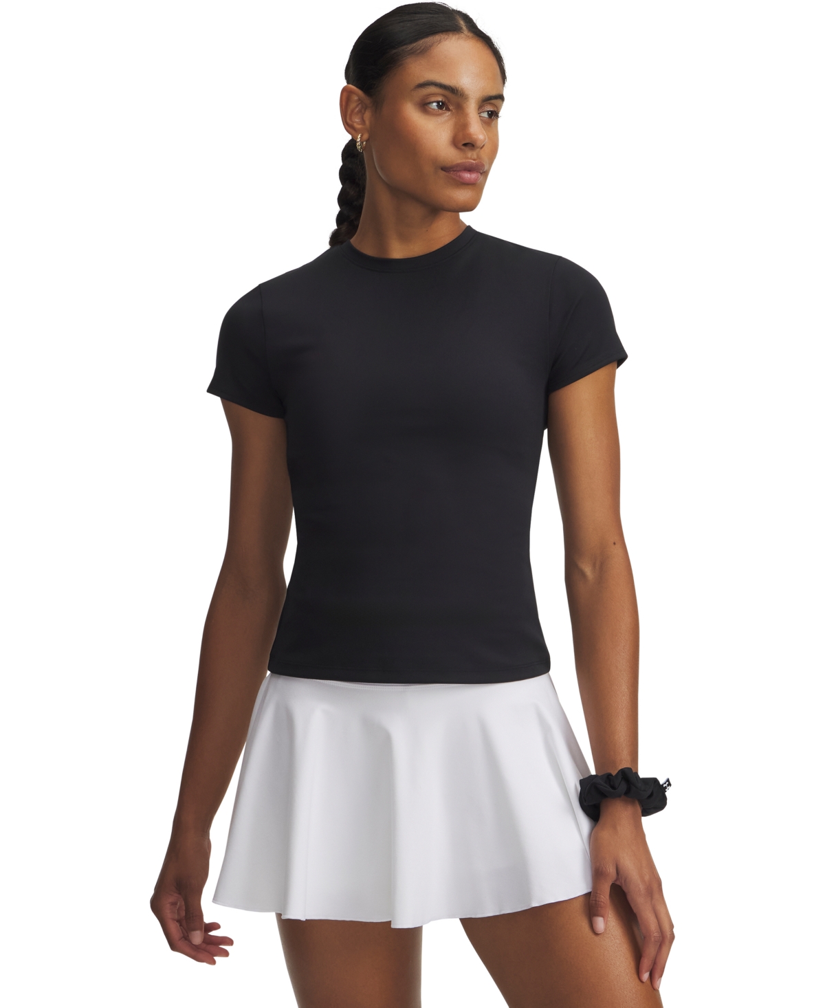 Click here for Under Armour Womens Fitted Short-Sleeve Top - Blac... prices