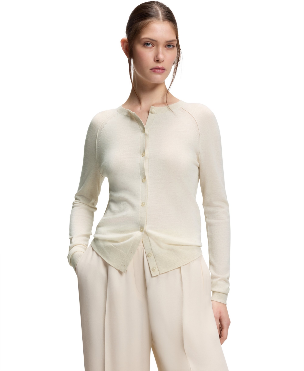 Click here for Boss by Hugo Boss Womens Extra-Fine Merino Wool Bu... prices