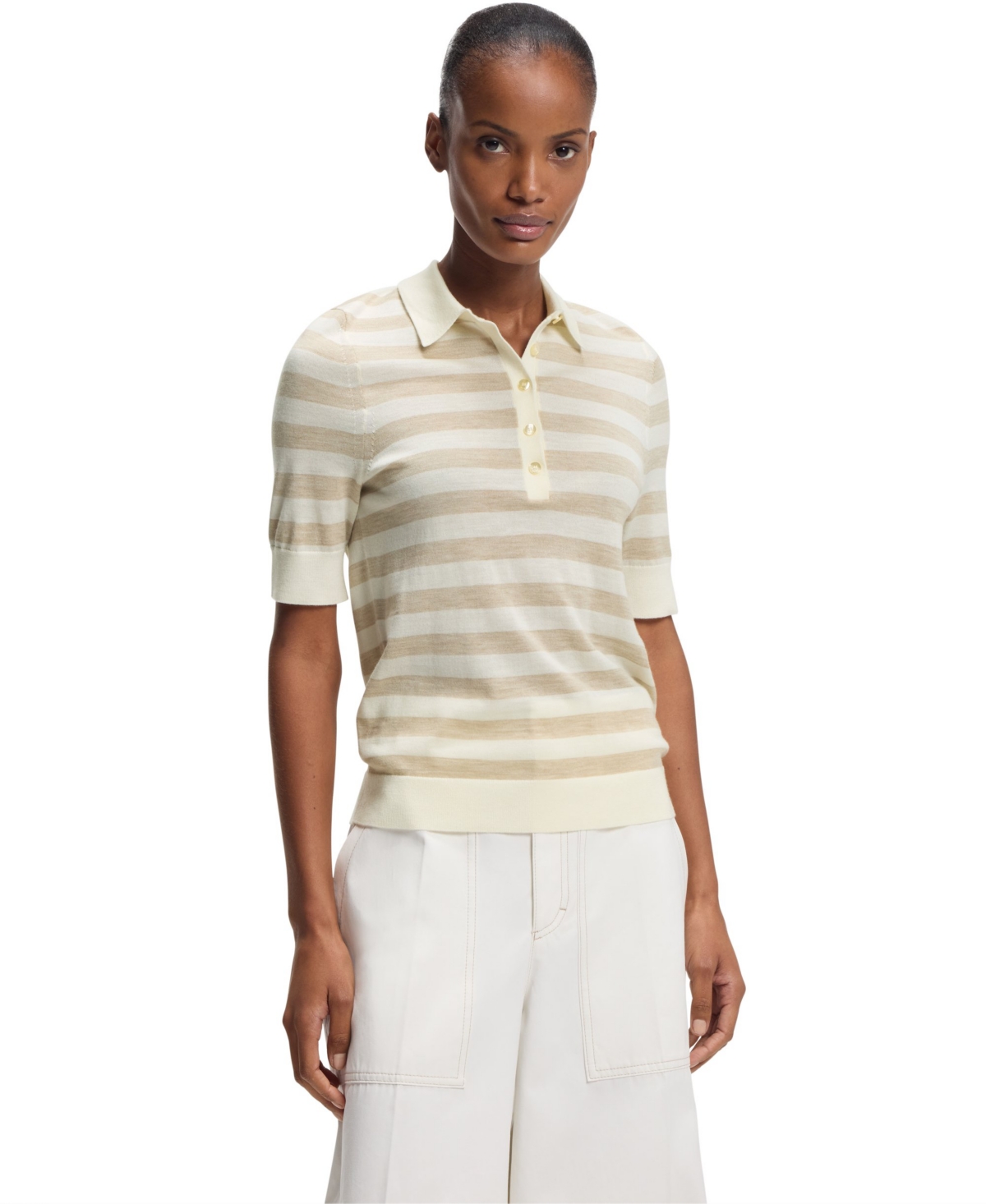 Click here for Boss by Hugo Boss Womens Merino Wool Short-Sleeved... prices