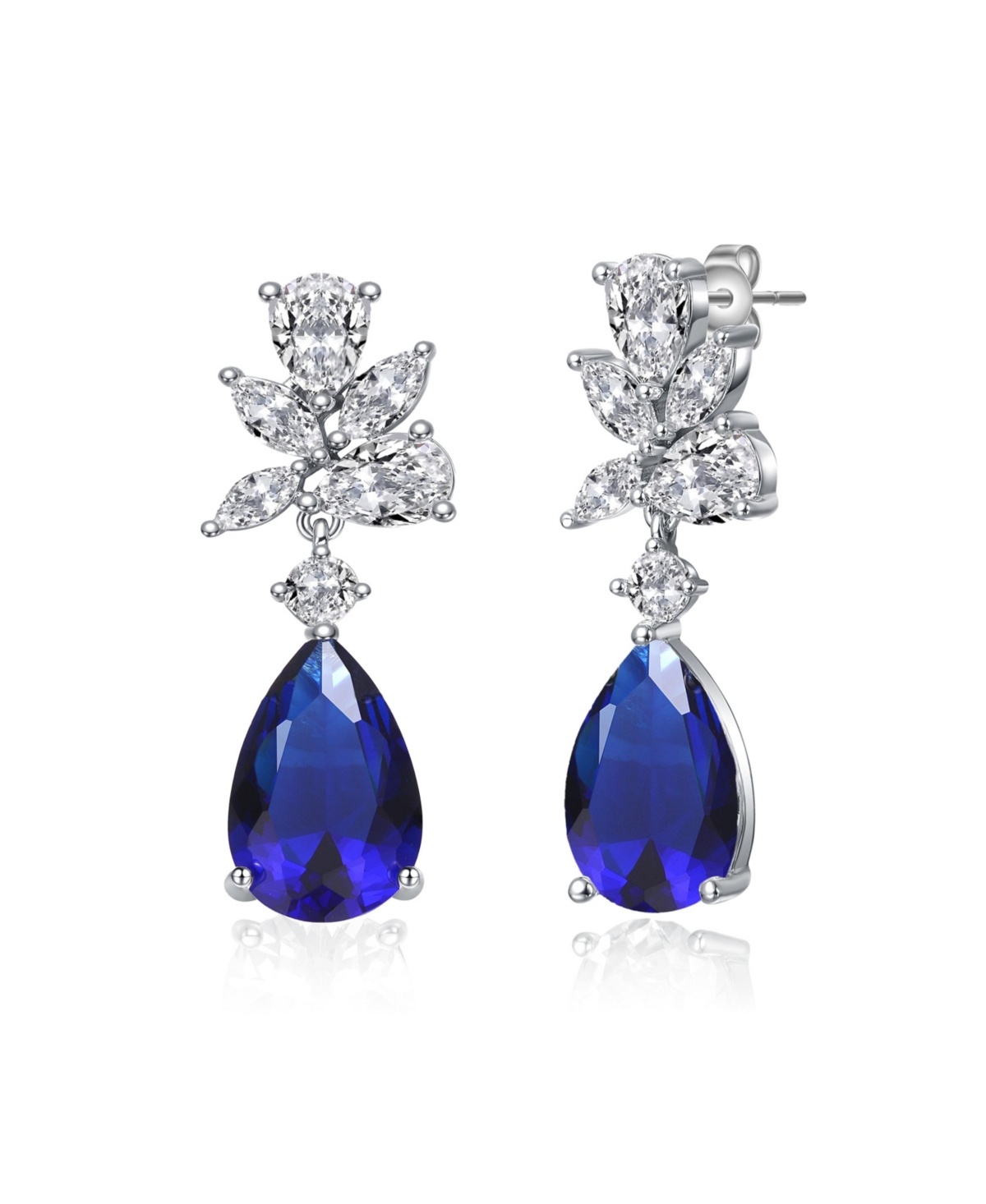 Click here for White Gold Plated with Colored Cubic Zirconia Tear... prices