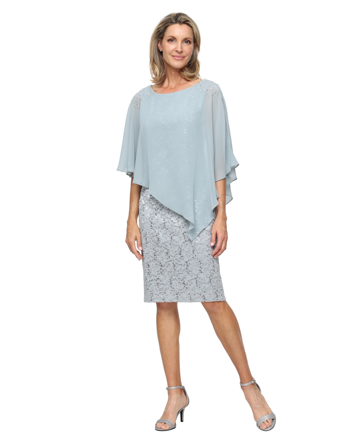 Click here for Sl Fashions Womens Short Stretch Lace Sheath Dress... prices