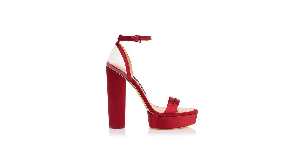 Click here for Jessica Rich Womens Platform Sandal - Satin burgun... prices