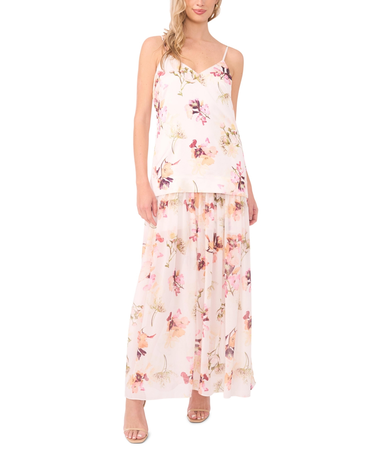 Click here for 1.state Womens V-Neck Sleeveless Dress - Dusk Rose prices