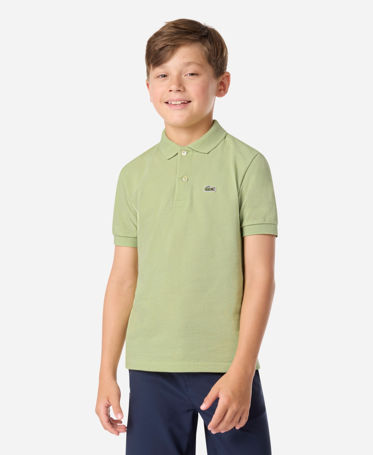 Click here for Lacoste Big Boys Cotton Petit Pique Polo Shirt - L... prices