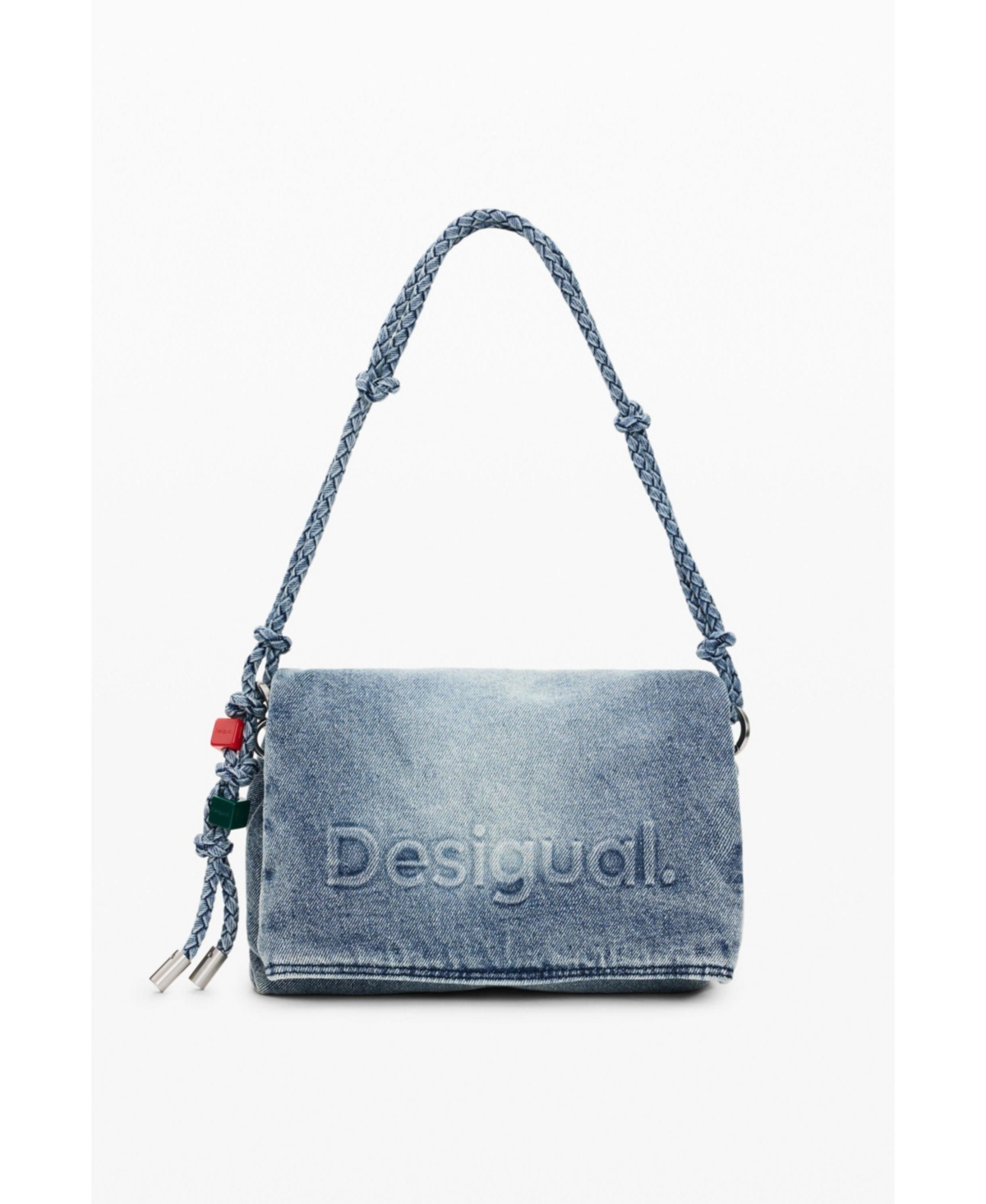 Click here for Desigual Womens Medium denim charms bag - Light bl... prices