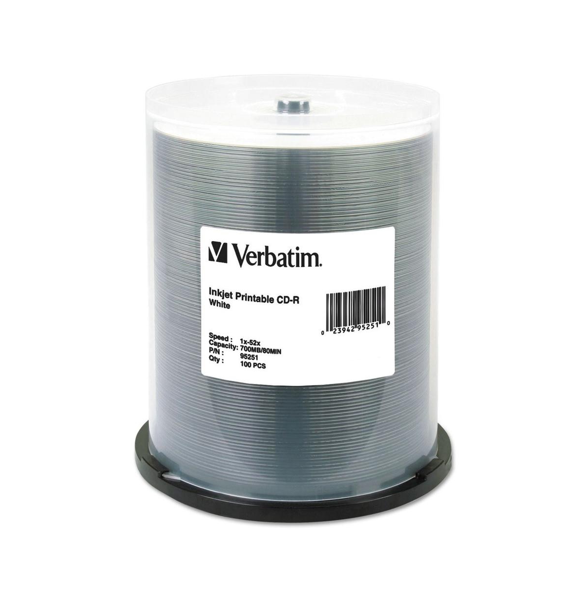 Click here for Verbatim 95251 Cd-r 700 Mb 52X Inkjet Printable (1... prices