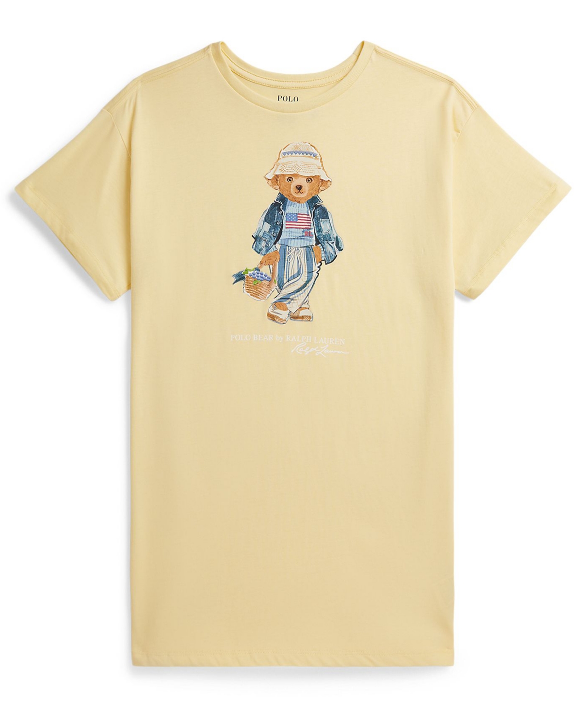 Click here for Polo Ralph Lauren Girls 7-16 Polo Bear Crewneck Je... prices