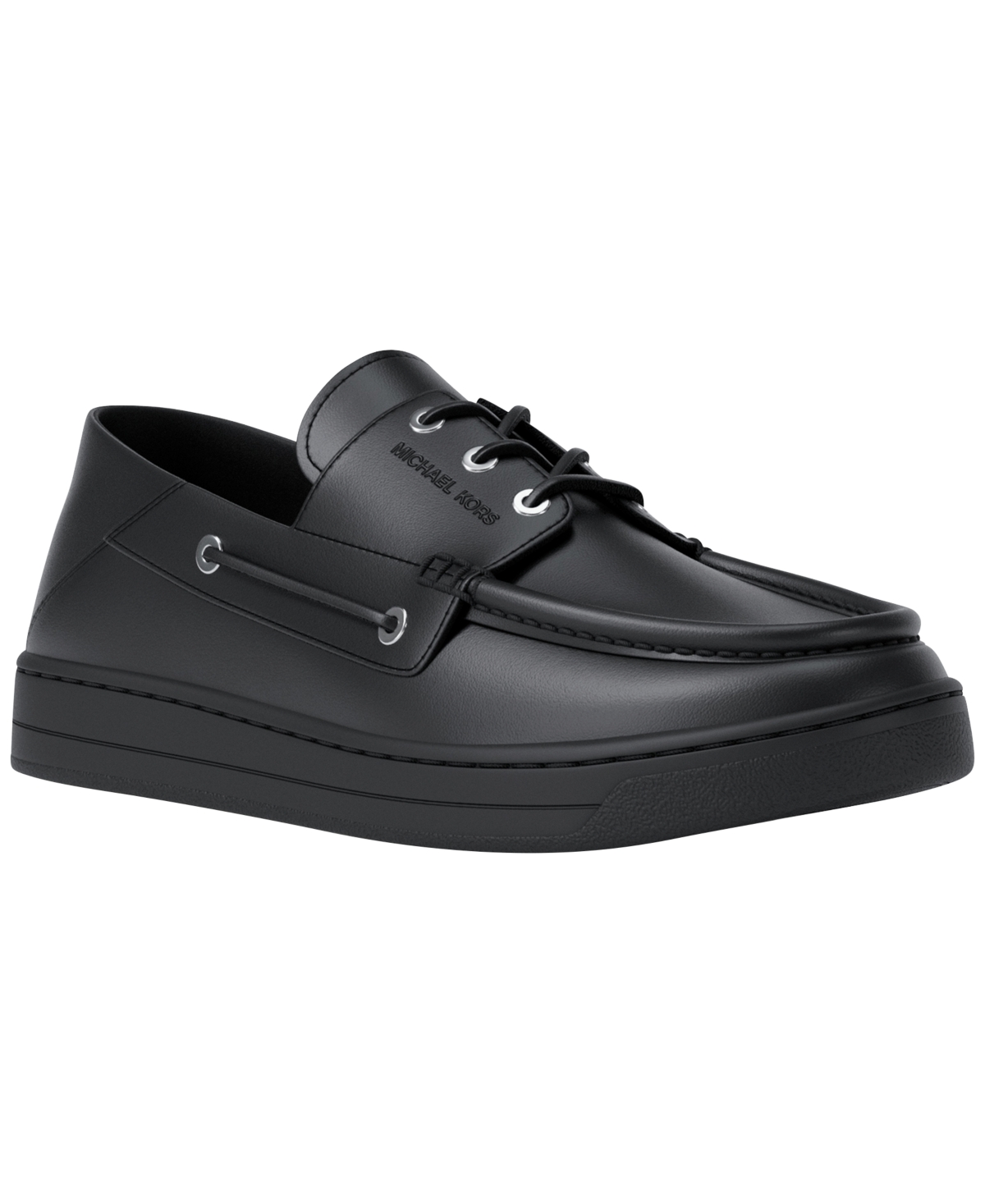 Click here for Michael Kors Mens Aiden Slip-On Boat Shoes - black prices