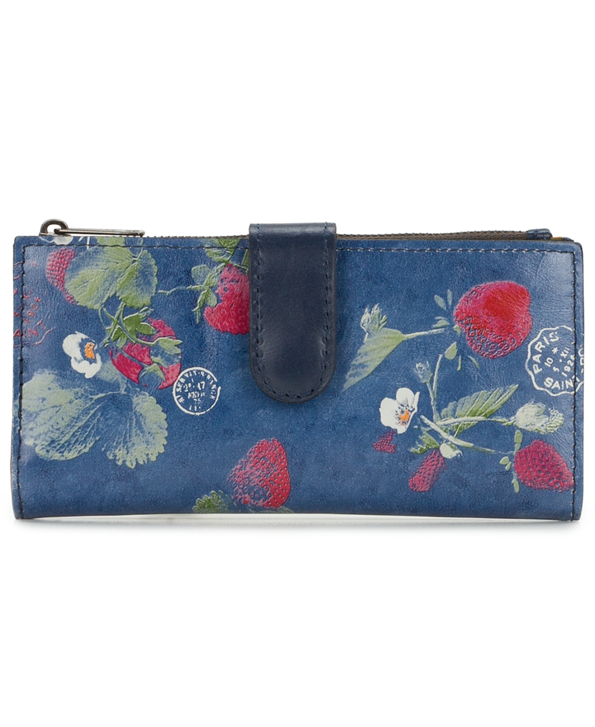 Click here for Patricia Nash Nazari Leather Wallet - Denim Blue S... prices