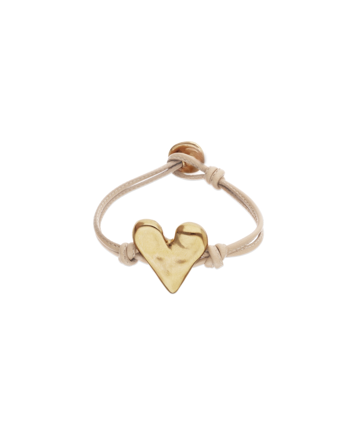 Click here for Unode50 Camel Leather Bracelet with Heart Shaped 1... prices