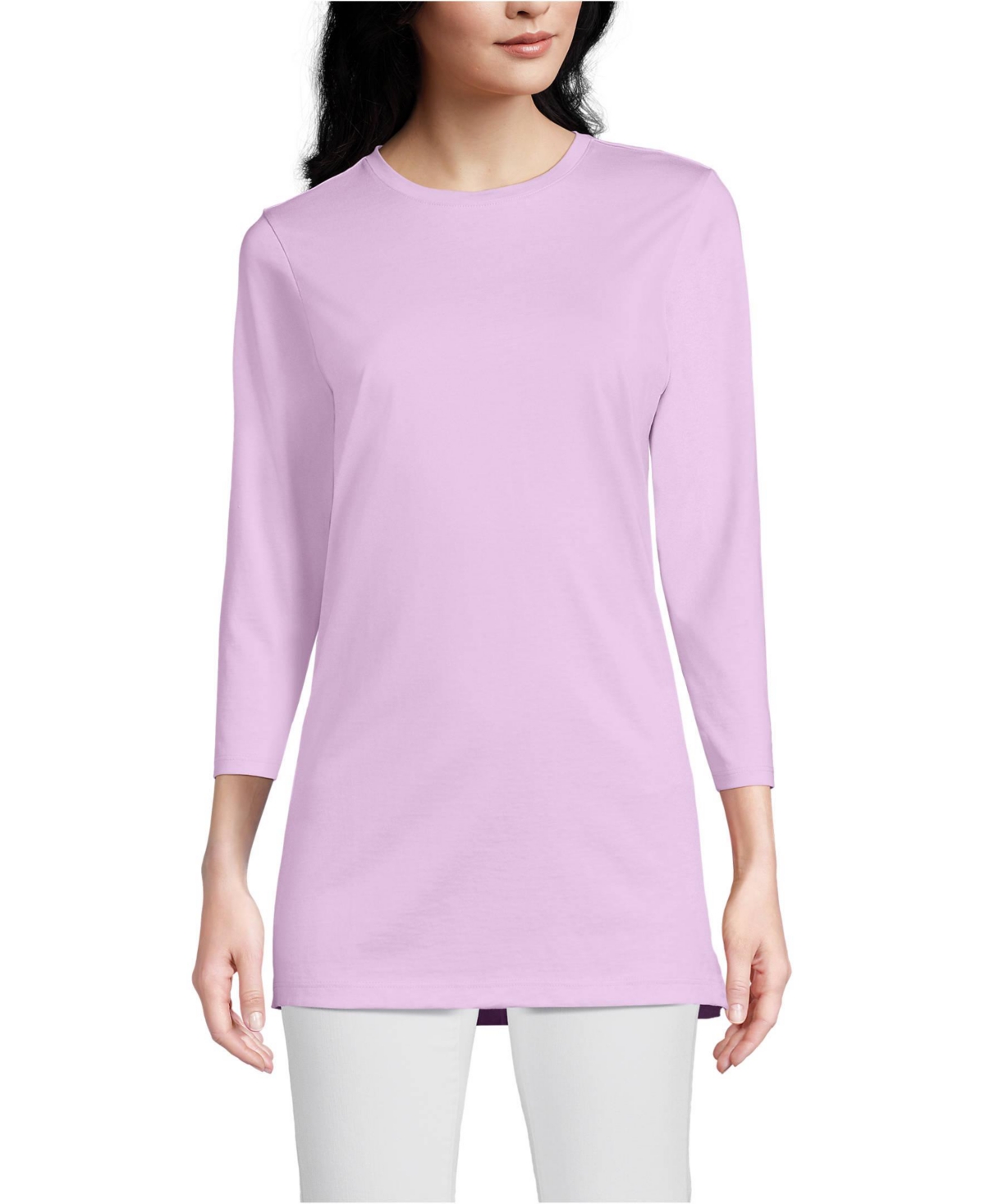 Click here for Lands End Womens Petite 3/4 Sleeve Cotton Supima T... prices