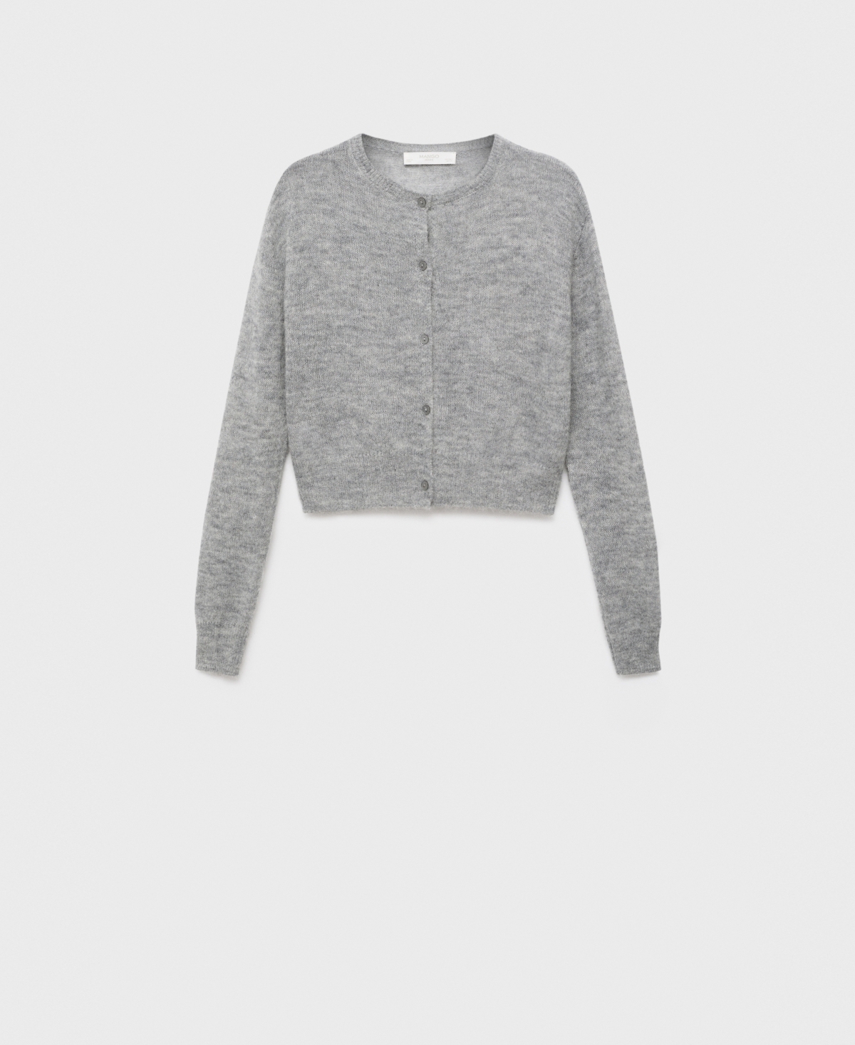 Click here for Mango Womens Short Wool Cardigan - Medium Heather... prices