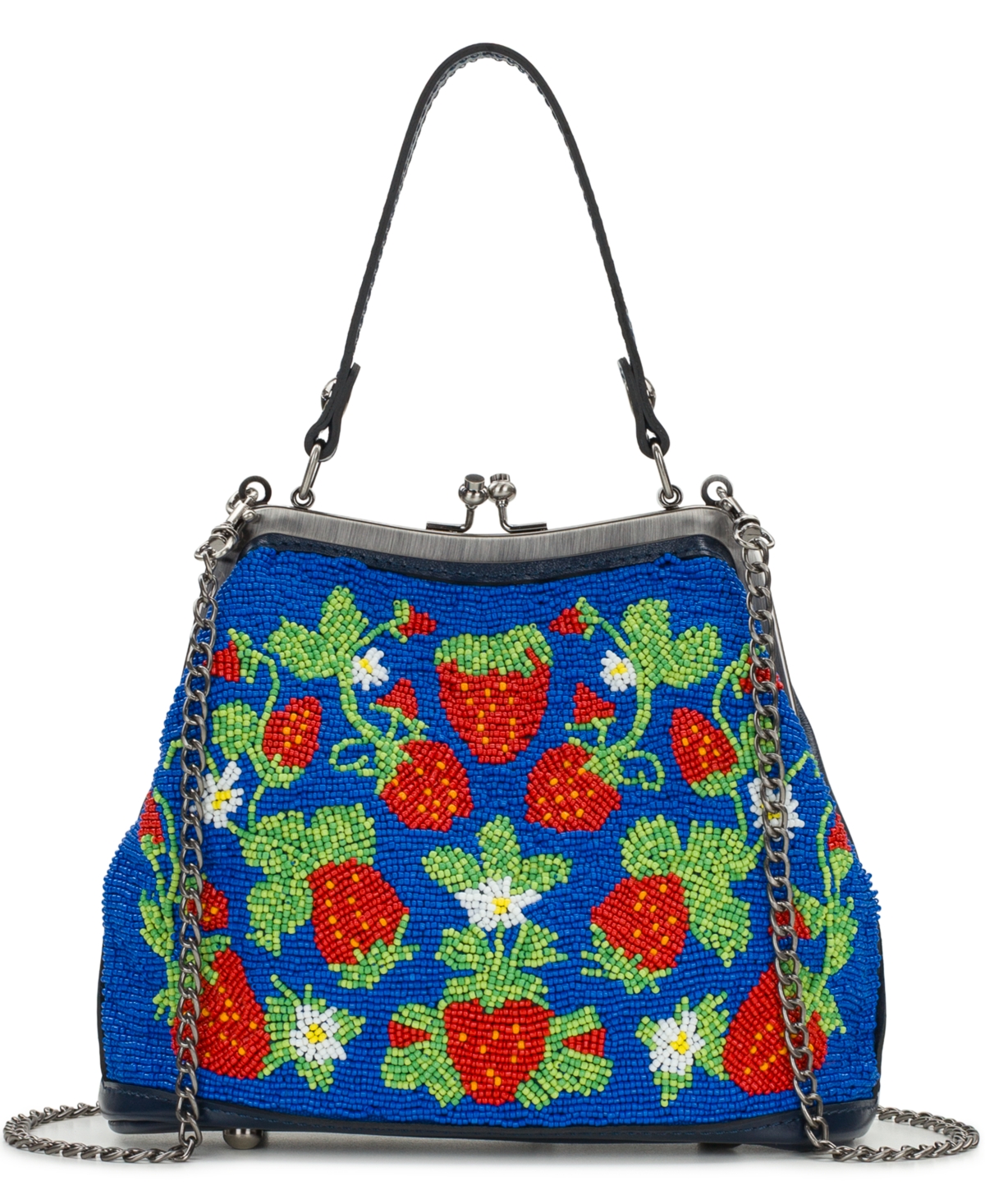 Click here for Patricia Nash Laureana Frame Small Satchel Bag - D... prices