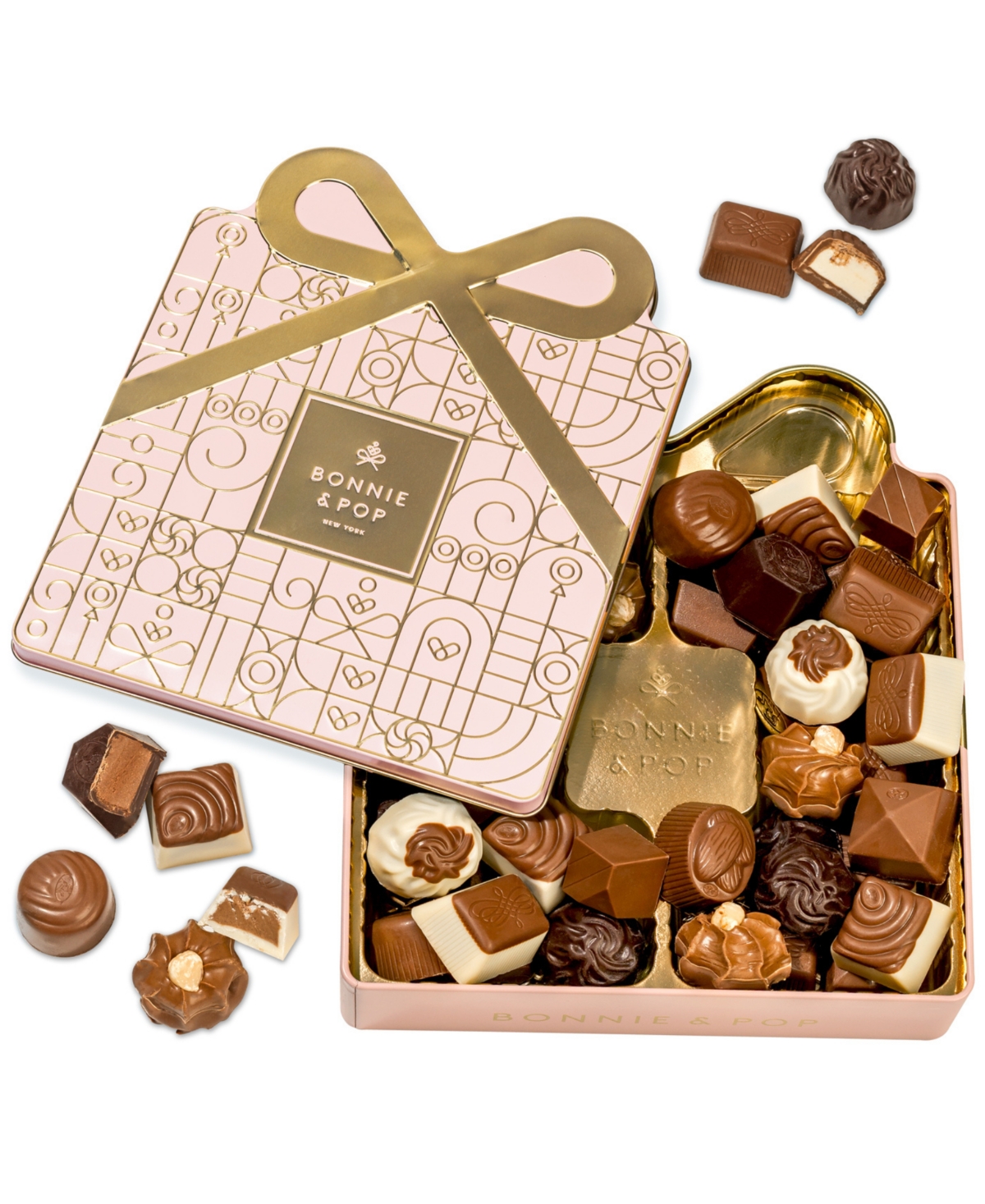 Click here for Bonnie & Pop Valentines Day Pink Chocolate Truffle... prices