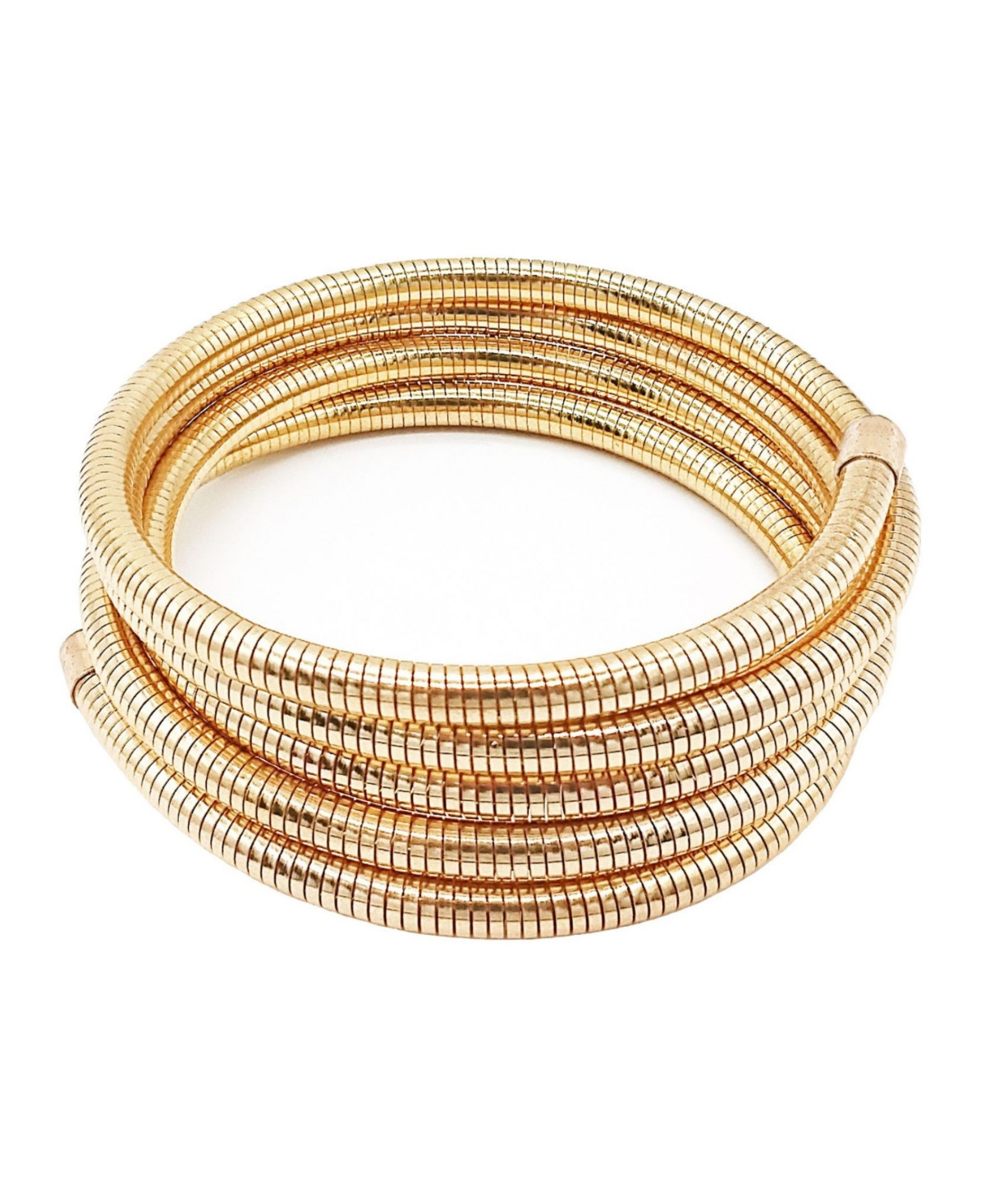 Click here for Adornia Flexible Coil Stack Bracelet - Gold prices