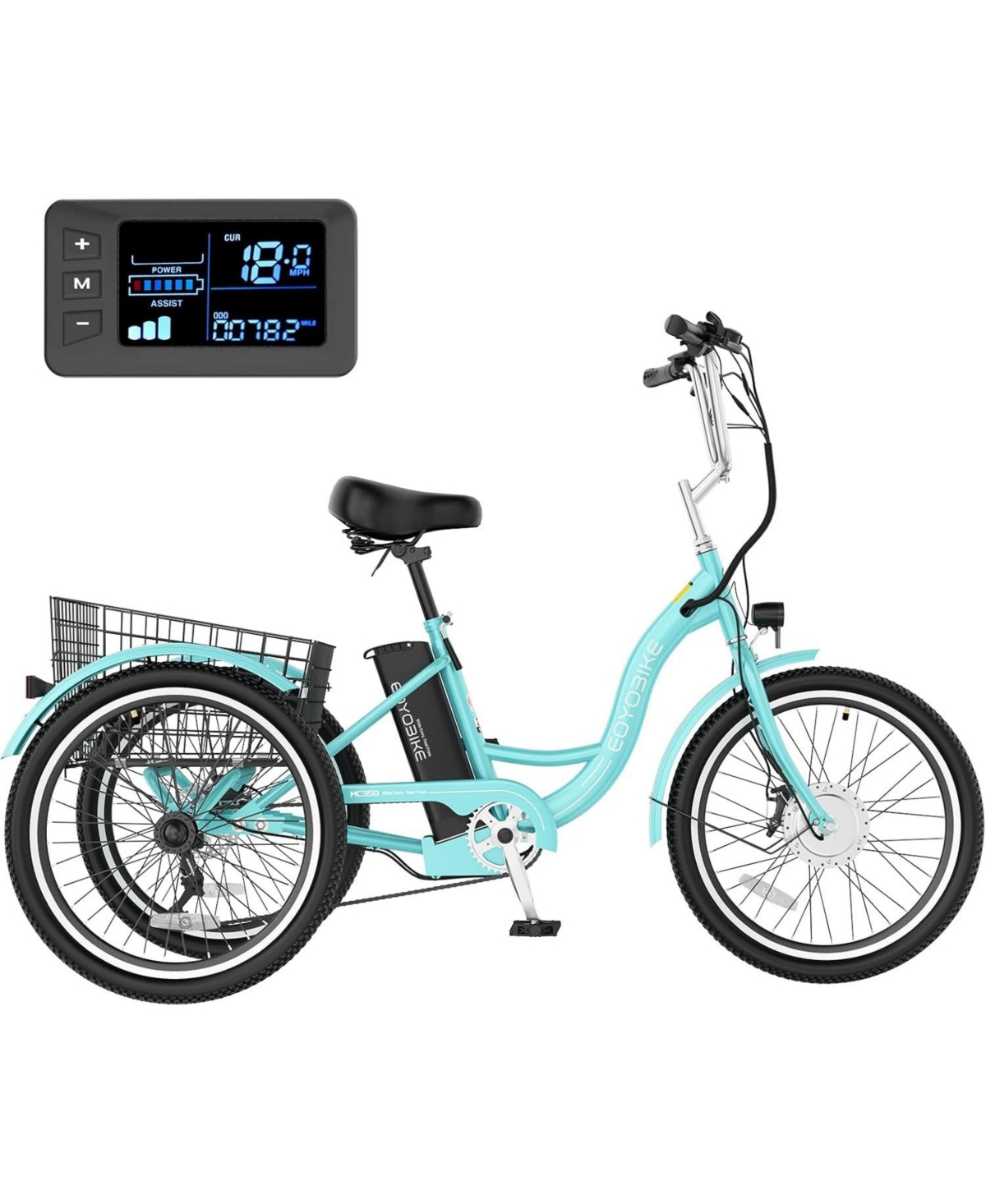 Click here for Mooncool 350W Electric Tricycle for Adults with 24... prices