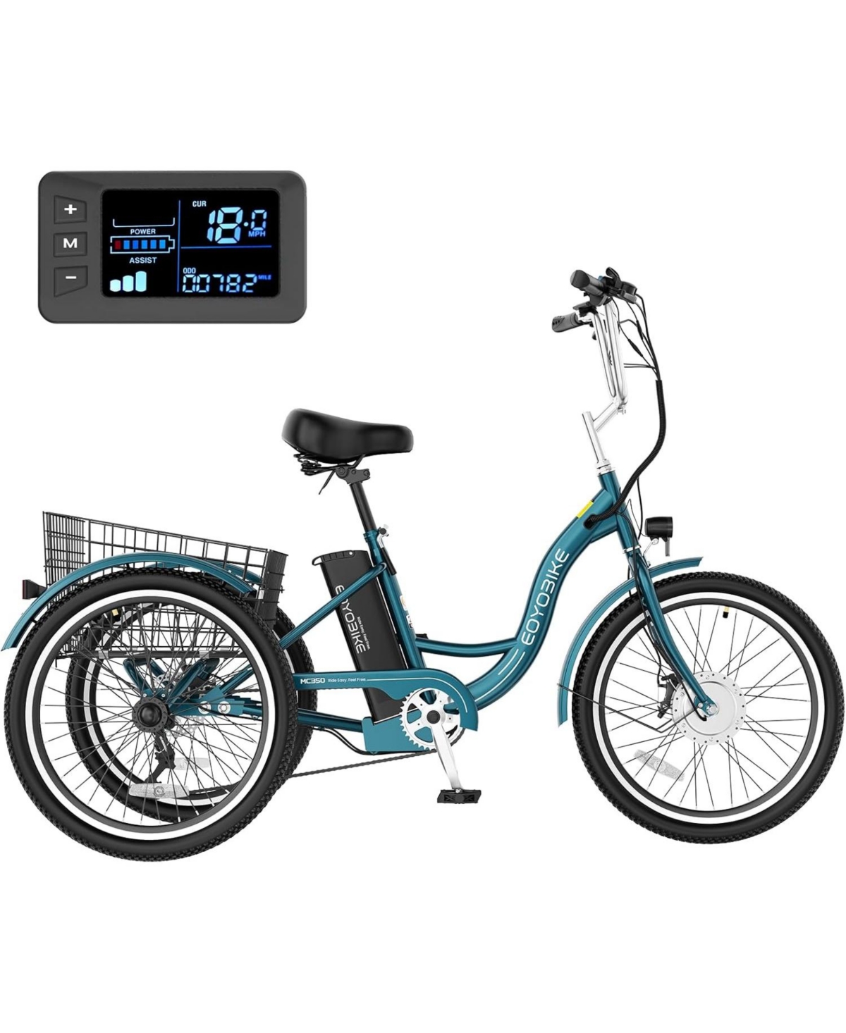 Click here for Mooncool 350W Electric Tricycle for Adults with 24... prices