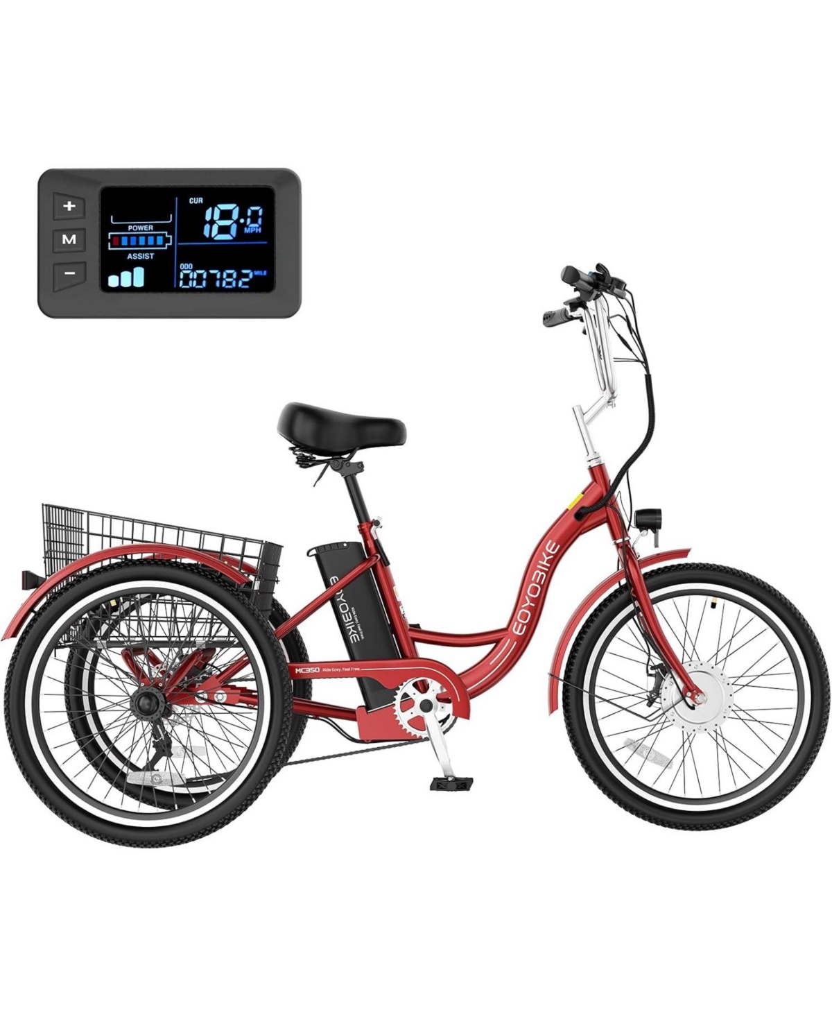 Click here for Mooncool 350W Electric Tricycle for Adults with 24... prices