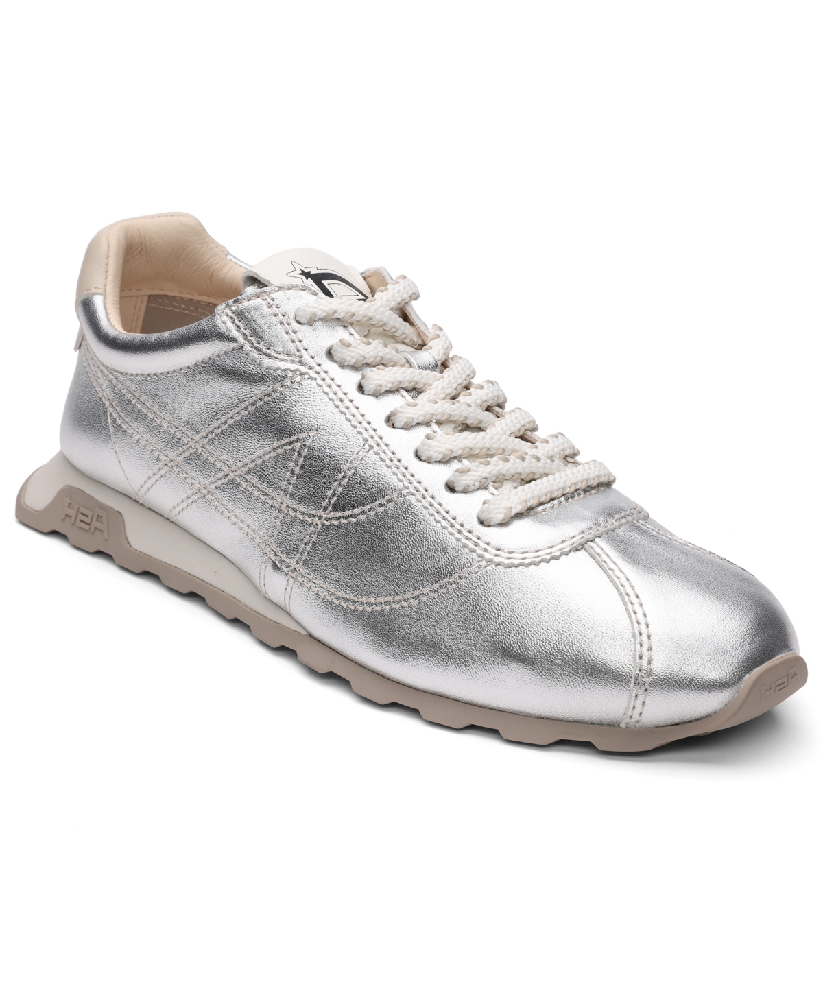 Click here for Ash Womens Kill Bill Lace-Up Sneakers - Silver Met... prices