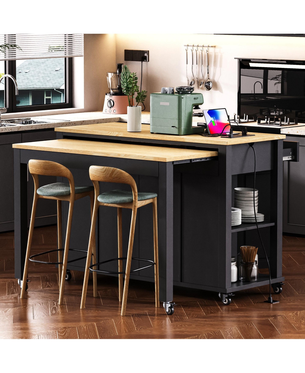 Click here for Clihome Kitchen Island with Extendable Table  47.2... prices