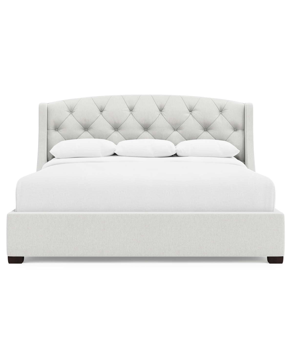 Click here for Jordan Full Upholstered Bed - Light Gray prices