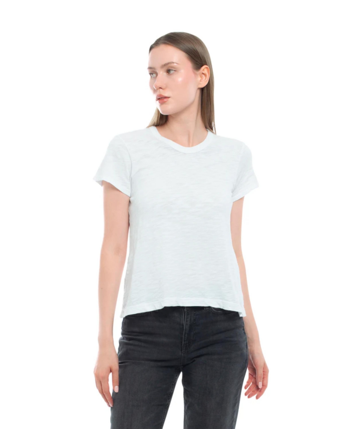 Click here for Wilt Clothing Womens Baby Fit Crew Tee - White prices
