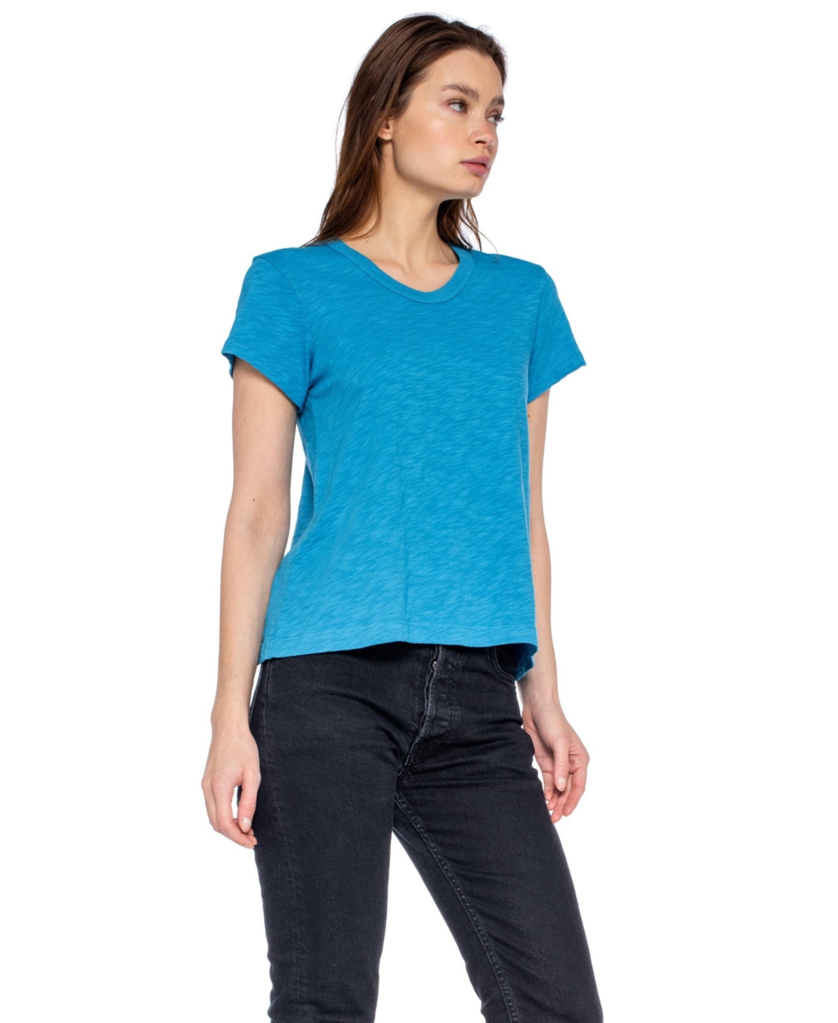 Click here for Wilt Clothing Womens Baby Fit Crew Tee - Petro prices