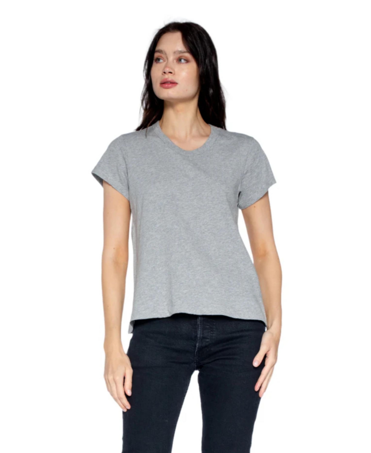 Click here for Wilt Clothing Womens Baby Fit Crew Tee - Grey heat... prices