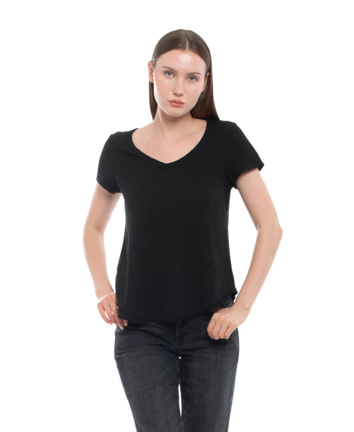 Click here for Wilt Clothing Womens Short Sleeve Shrunken V-Neck... prices