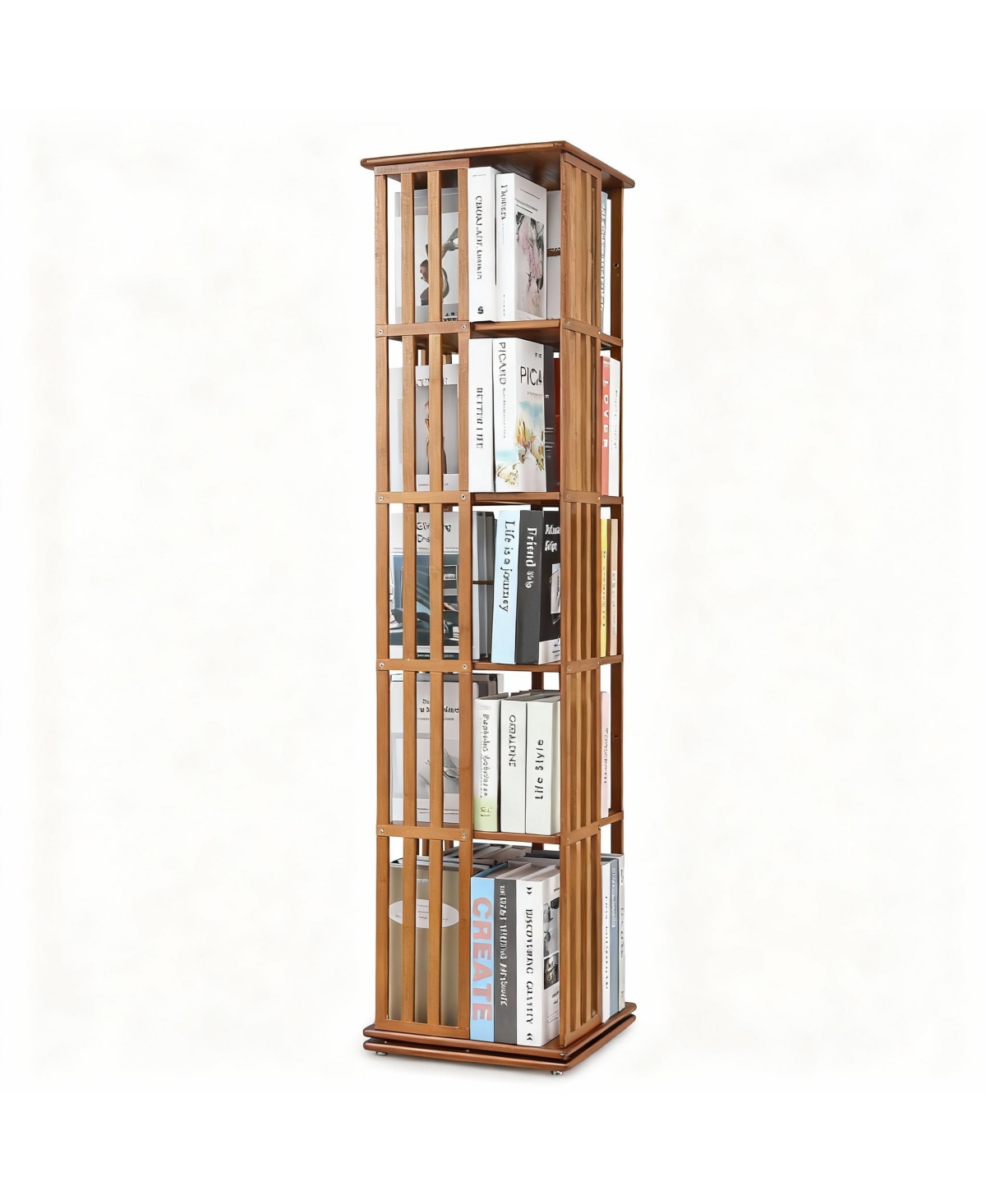 Click here for Yigii 360° Rotating Narrow Bookshelf for Home prices