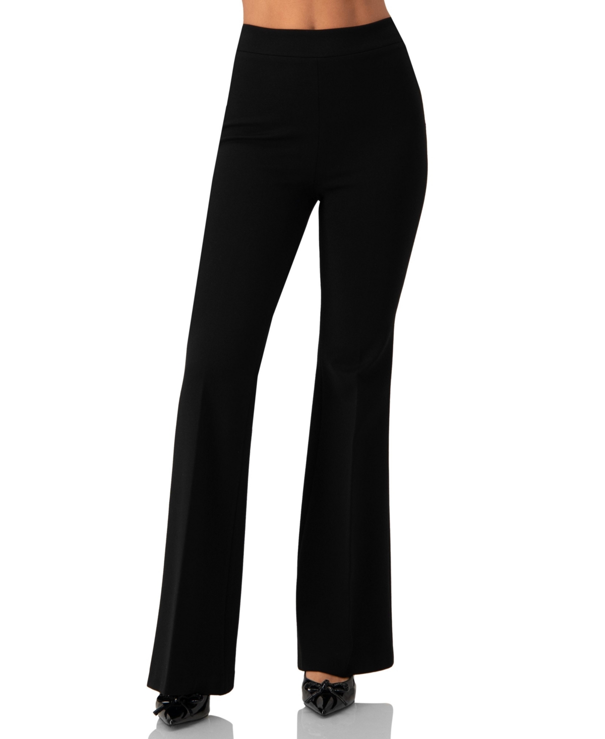 Click here for Ivonne Womens Semi-Flare Pants - Black prices