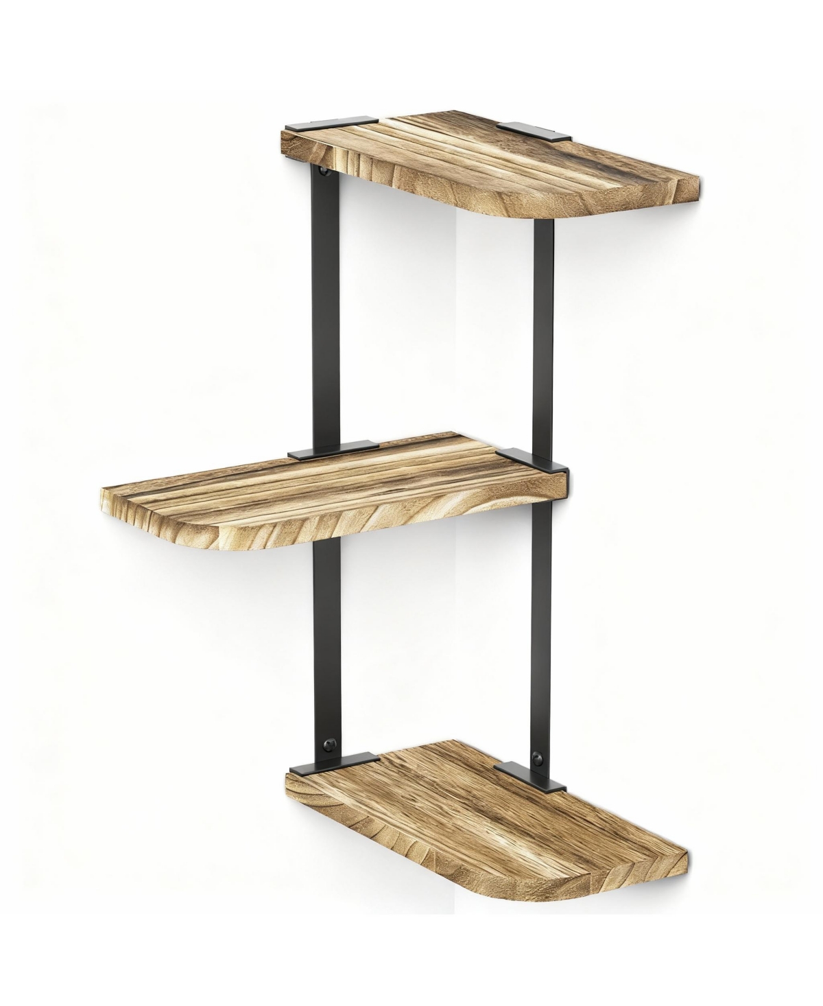 Click here for 3 Tier Rustic Wood Floating Shelves for Space-savi... prices
