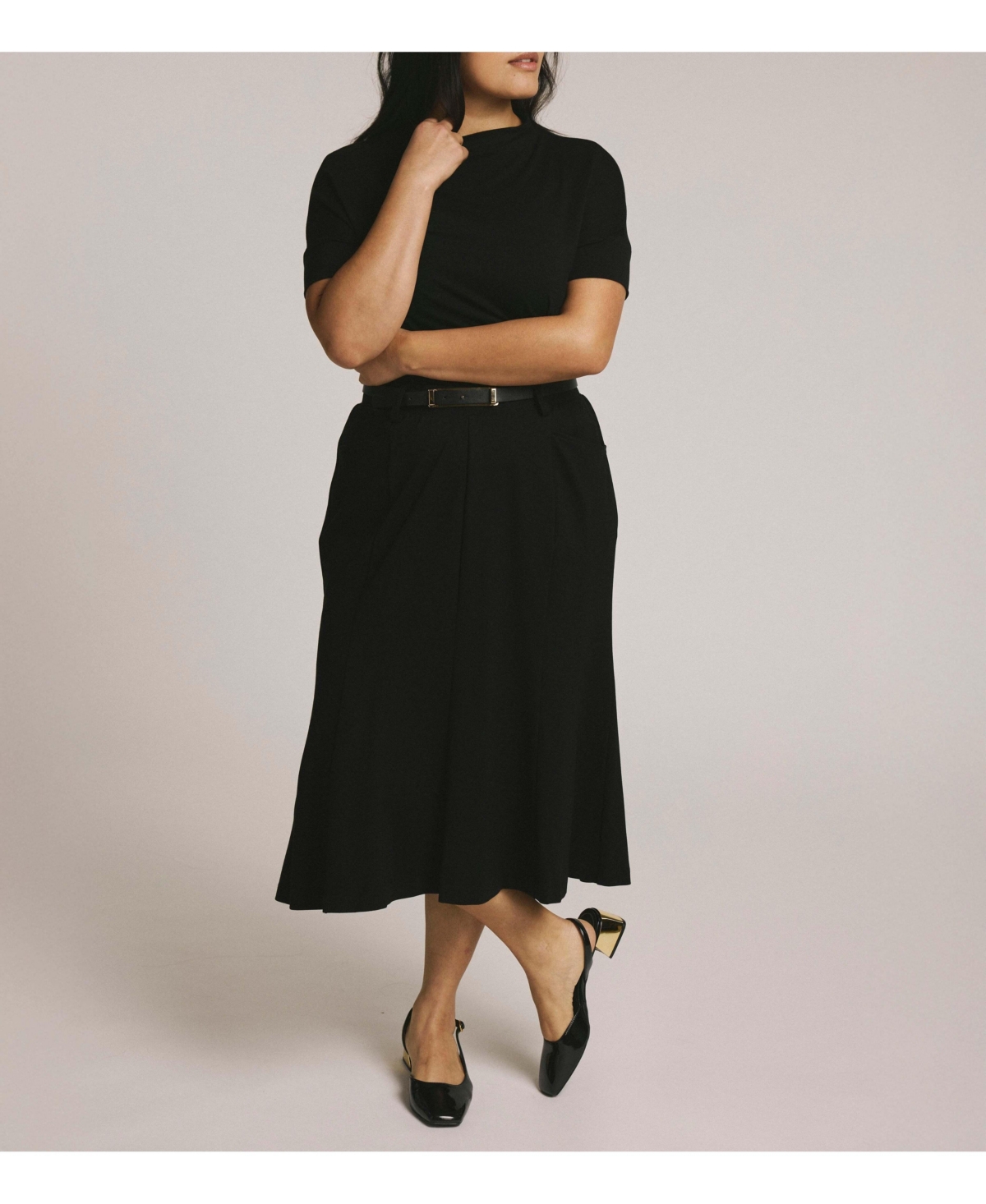 Click here for Universal Standard Womens Carla Ponte Skirt - Blac... prices