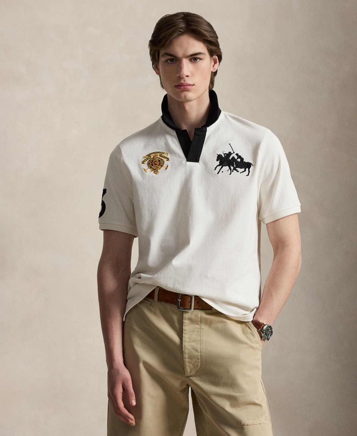Click here for Polo Ralph Lauren Mens Classic-Fit Crest Jersey Po... prices