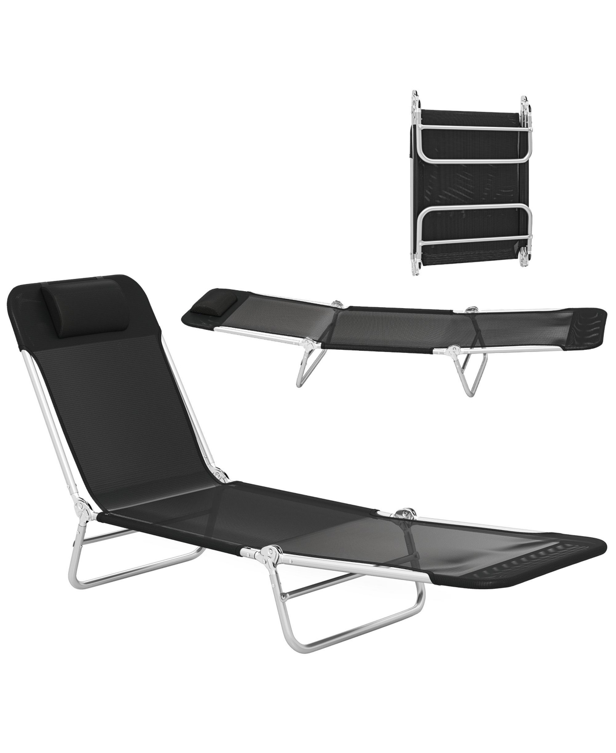 Click here for Outsunny Foldable Reclining Pool & Beach Chair w/... prices